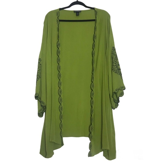 Antthony | Tops | Antthony Original Kimono Womens Sz 2x Green ...